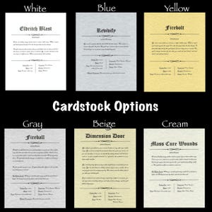 Spell Scroll Printouts for Dungeons & Dragons (5e) - Etsy