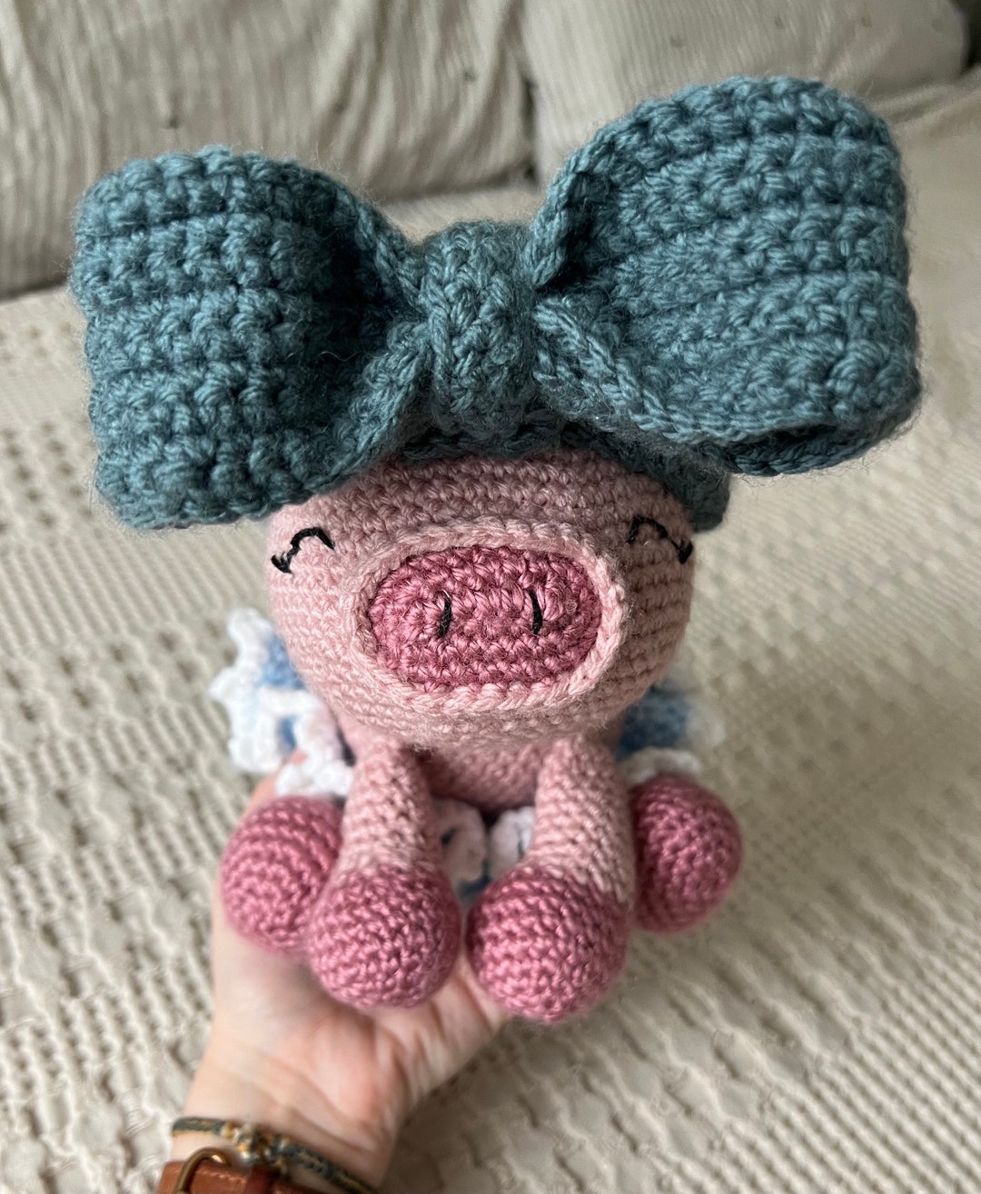 Pig, Crochet Pig, Crochet Stuffie, Crochet Plushie, Stuffed Pig, Baby ...