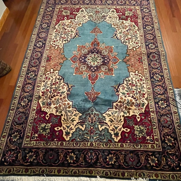Blue Persian Rug - Etsy