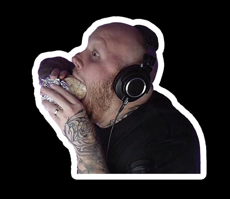 Timthetatman Sticker "eating" | Sticker for Laptop, Bottle, Hydroflask ...