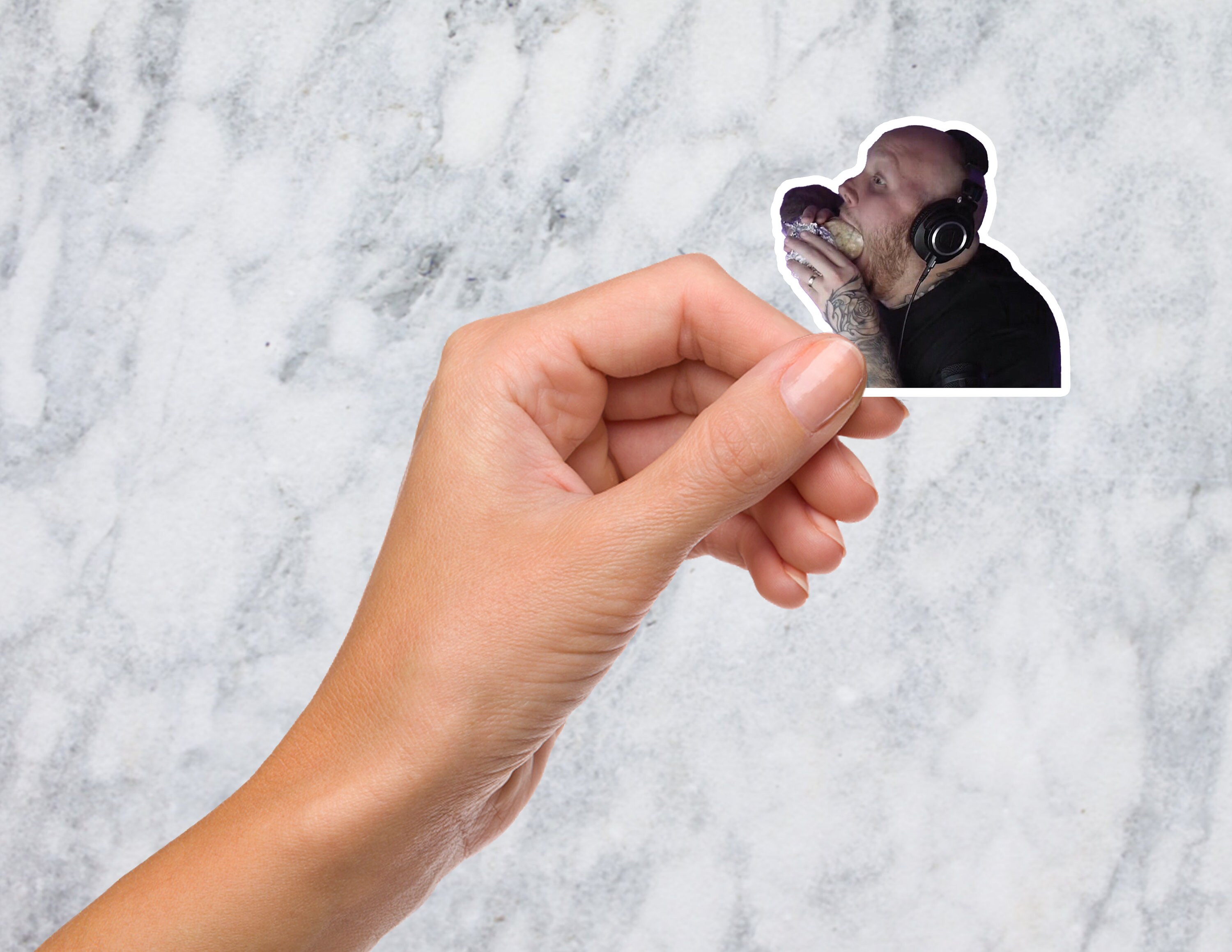 Timthetatman Sticker eating Sticker for Laptop, Bottle, Hydroflask ...