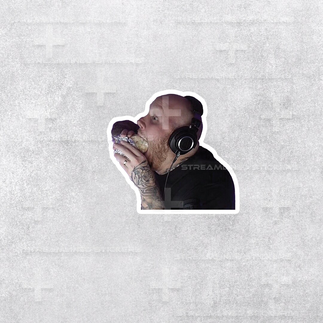 Timthetatman Sticker "eating" | Sticker for Laptop, Bottle, Hydroflask ...