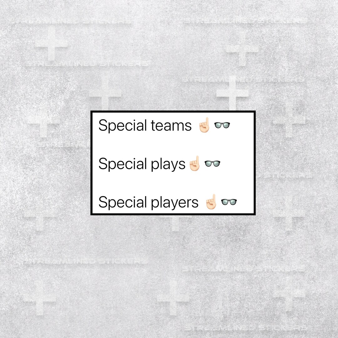 Sketch Sticker "special Teams" Sticker | Sticker for Laptop, Bottle ...