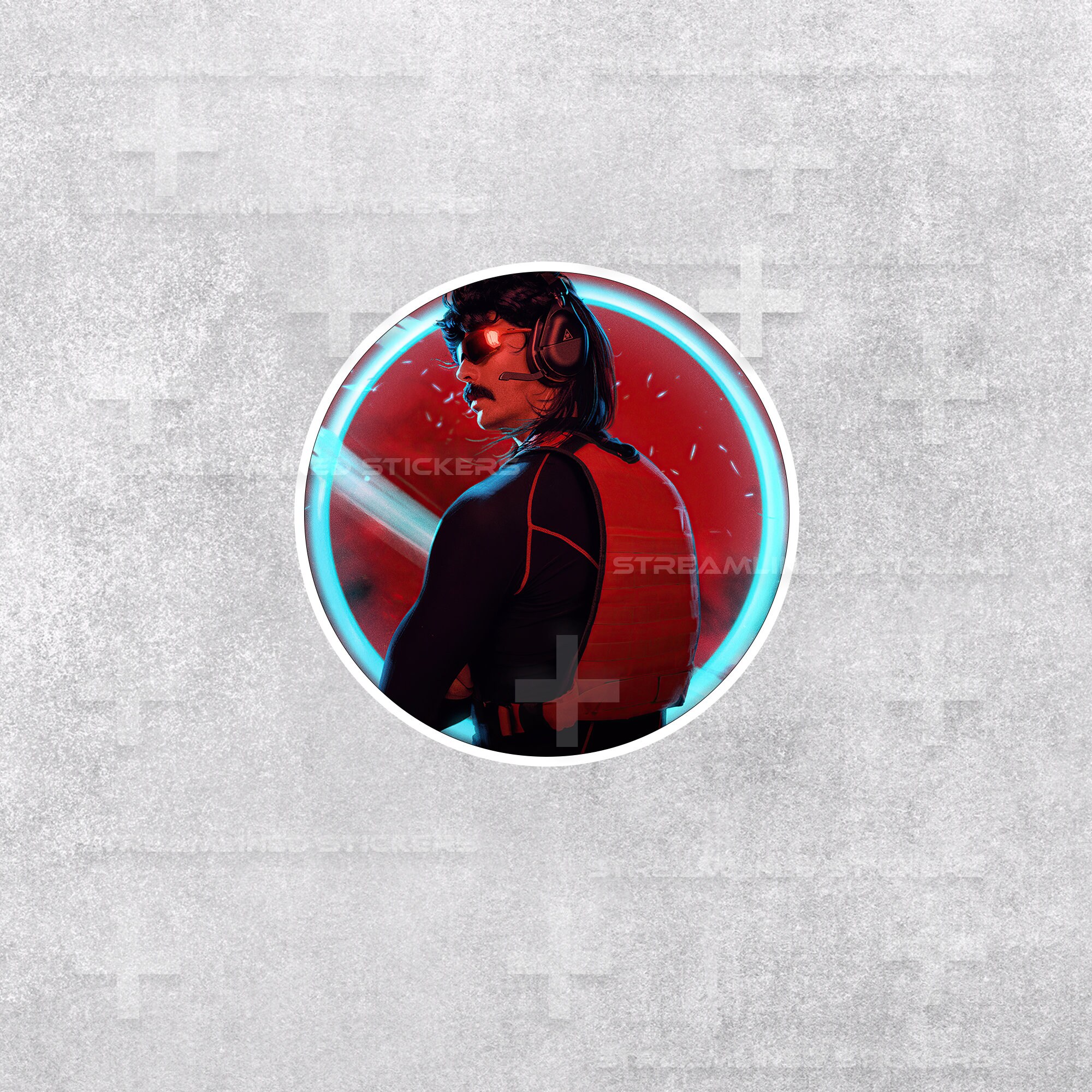 Dr Disrespect |the Legend | Sticker Epic | for Laptop, Bottle ...