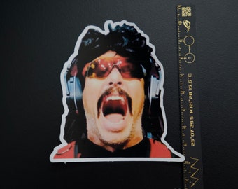Dr Disrespect Stylized 80s Themed | Sticker for Laptop, Bottle ...