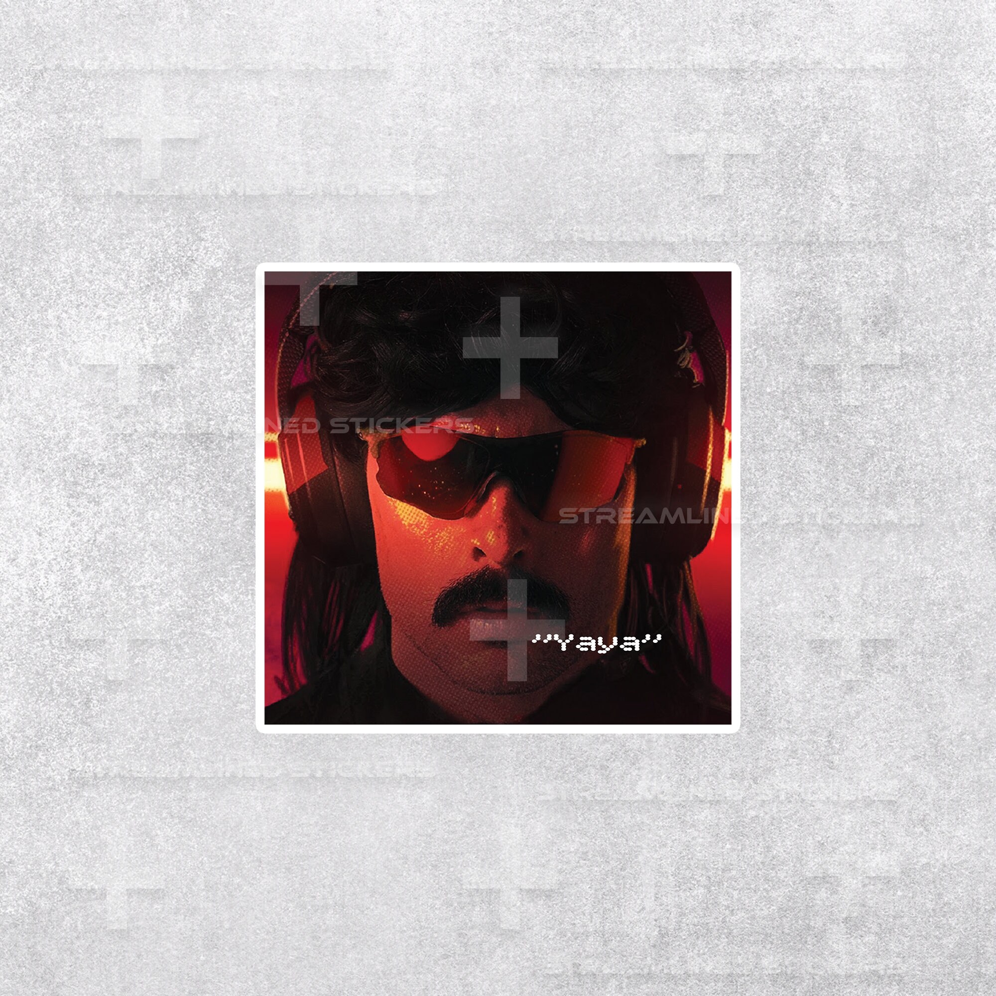 Dr Disrespect Sticker yaya Sticker for Laptop, Bottle, Hydroflask ...