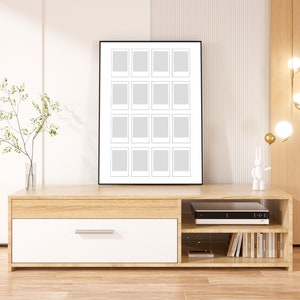 Instax Mini Photo Frame Guide DIY Collage Template Guide Layout for ...