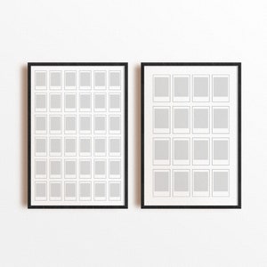 Instax Mini Photo Frame Guide DIY Collage Template Guide Layout for ...