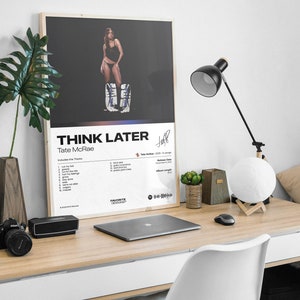 THINK LATER Album Cover Poster Tate Mcrae New Album Custom - Etsy