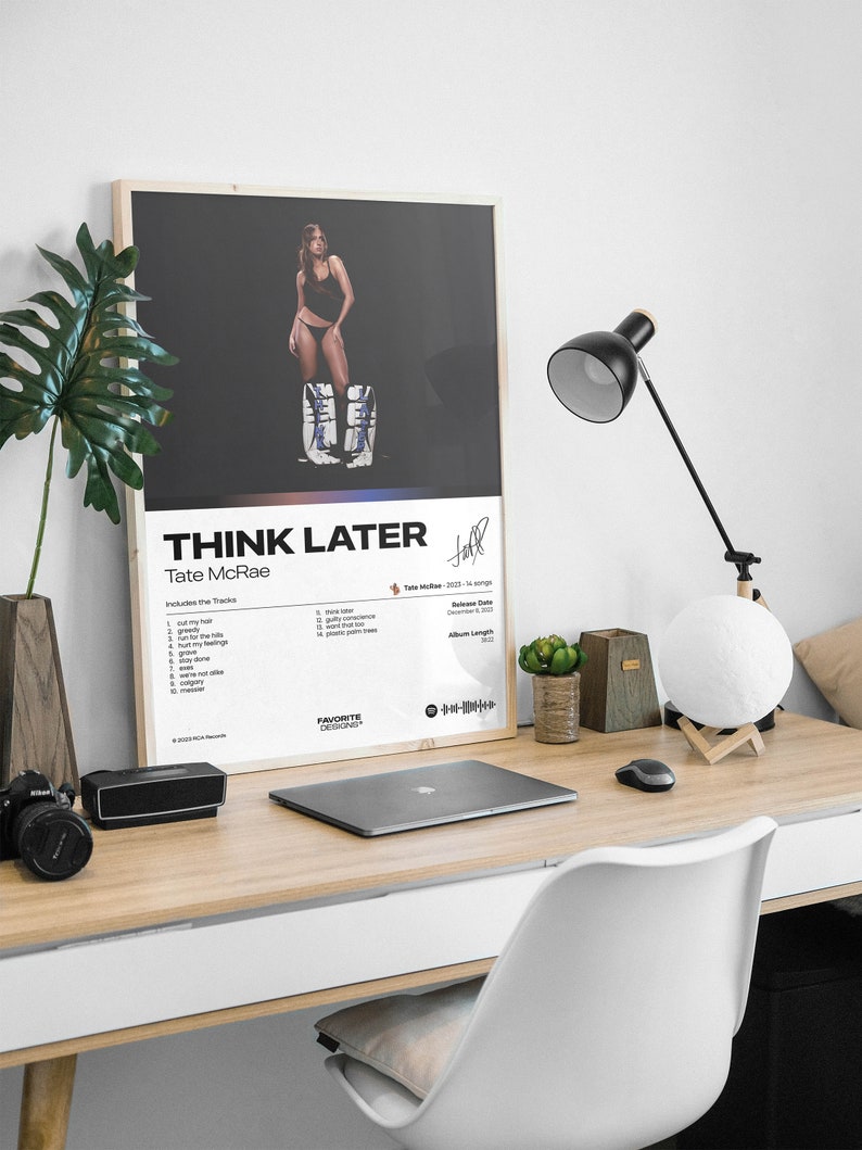 THINK LATER Album Cover Poster Tate Mcrae New Album Custom - Etsy