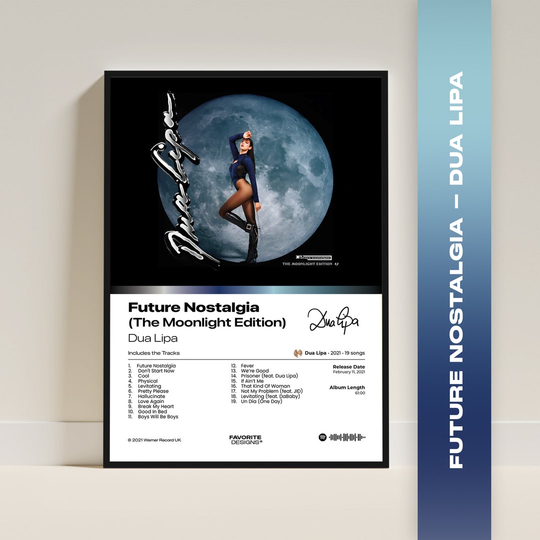 Future Nostalgia the Moonlight Edition Album Cover Poster Dua Lipa ...