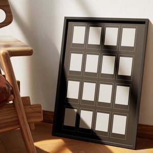 Instax Mini Photo Frame Guide DIY Collage Template Guide Layout for ...