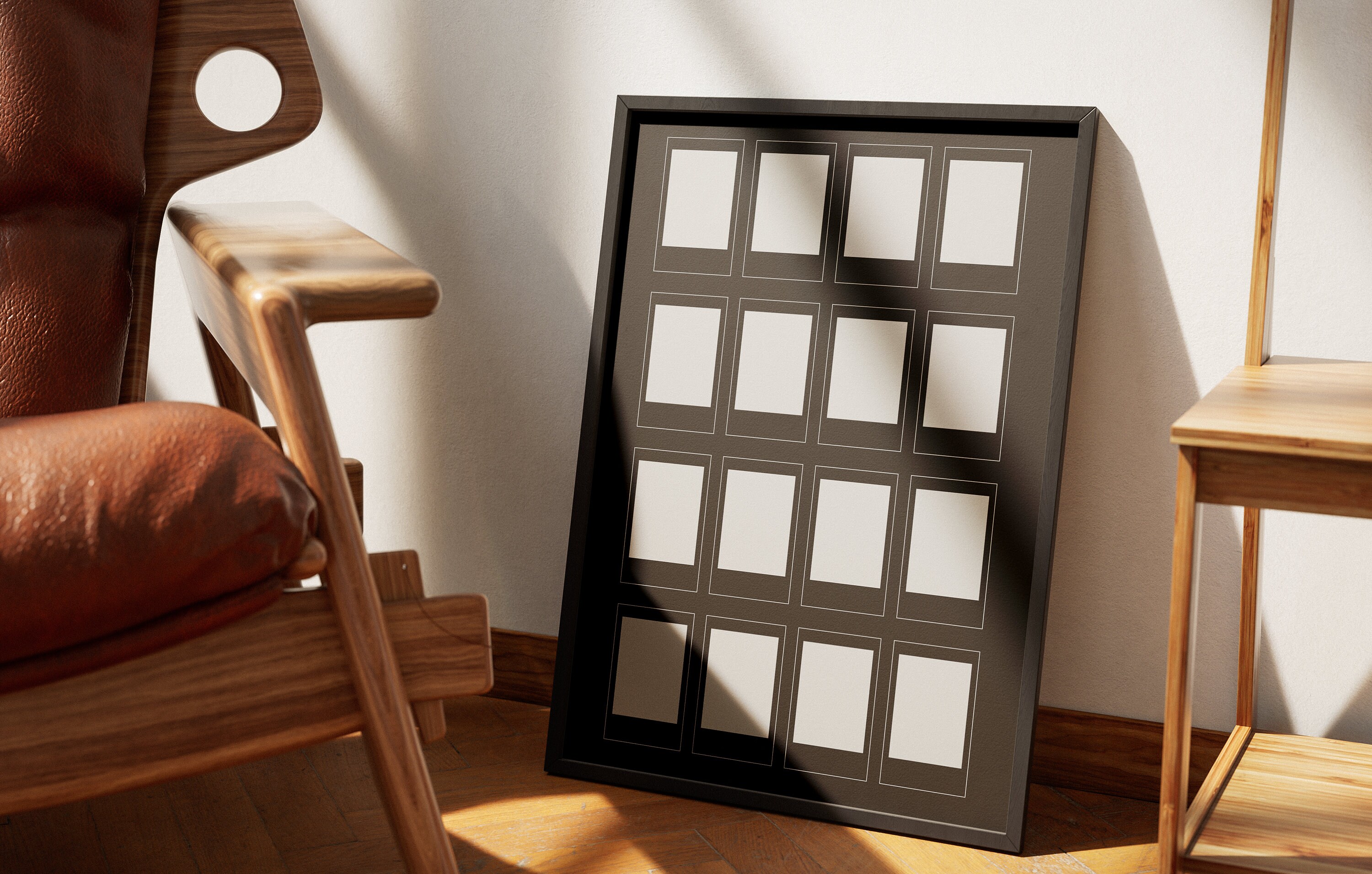 Instax Mini Photo Frame Guide DIY Collage Template Guide Layout for ...