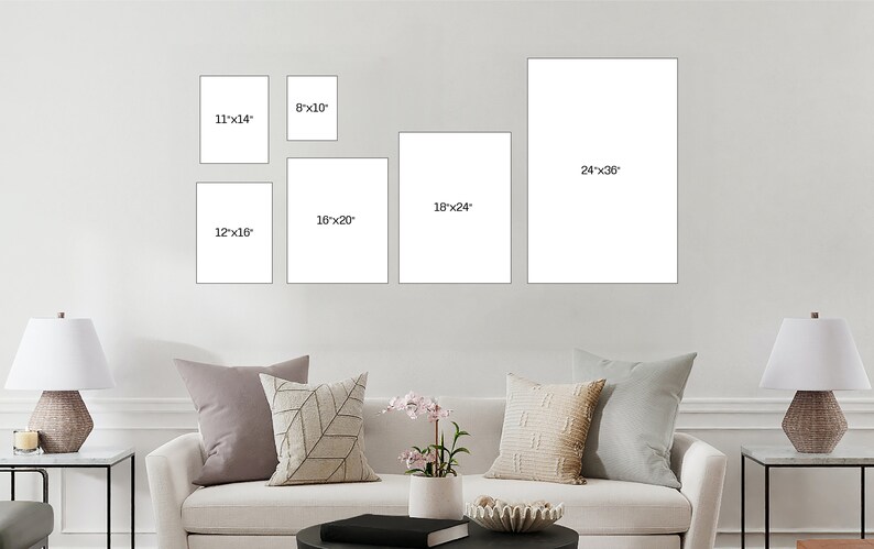 Instax Mini Photo Frame Guide DIY Collage Template Guide Layout for ...