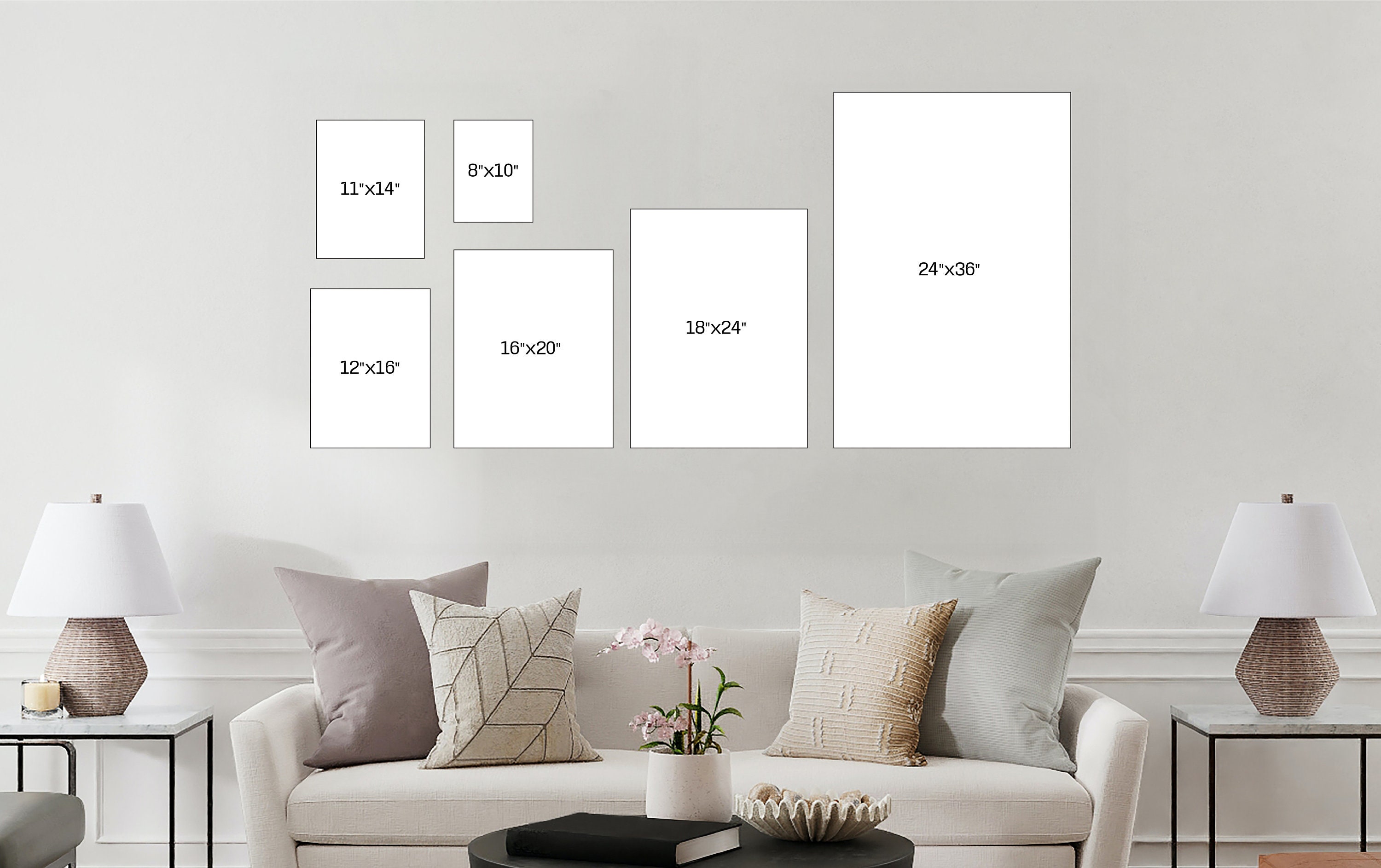 Instax Mini Photo Frame Guide DIY Collage Template Guide Layout for ...