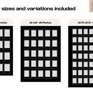 Instax Mini Photo Frame Guide DIY Collage Template Guide Layout for ...