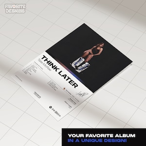 THINK LATER Album Cover Poster Tate Mcrae New Album Custom - Etsy