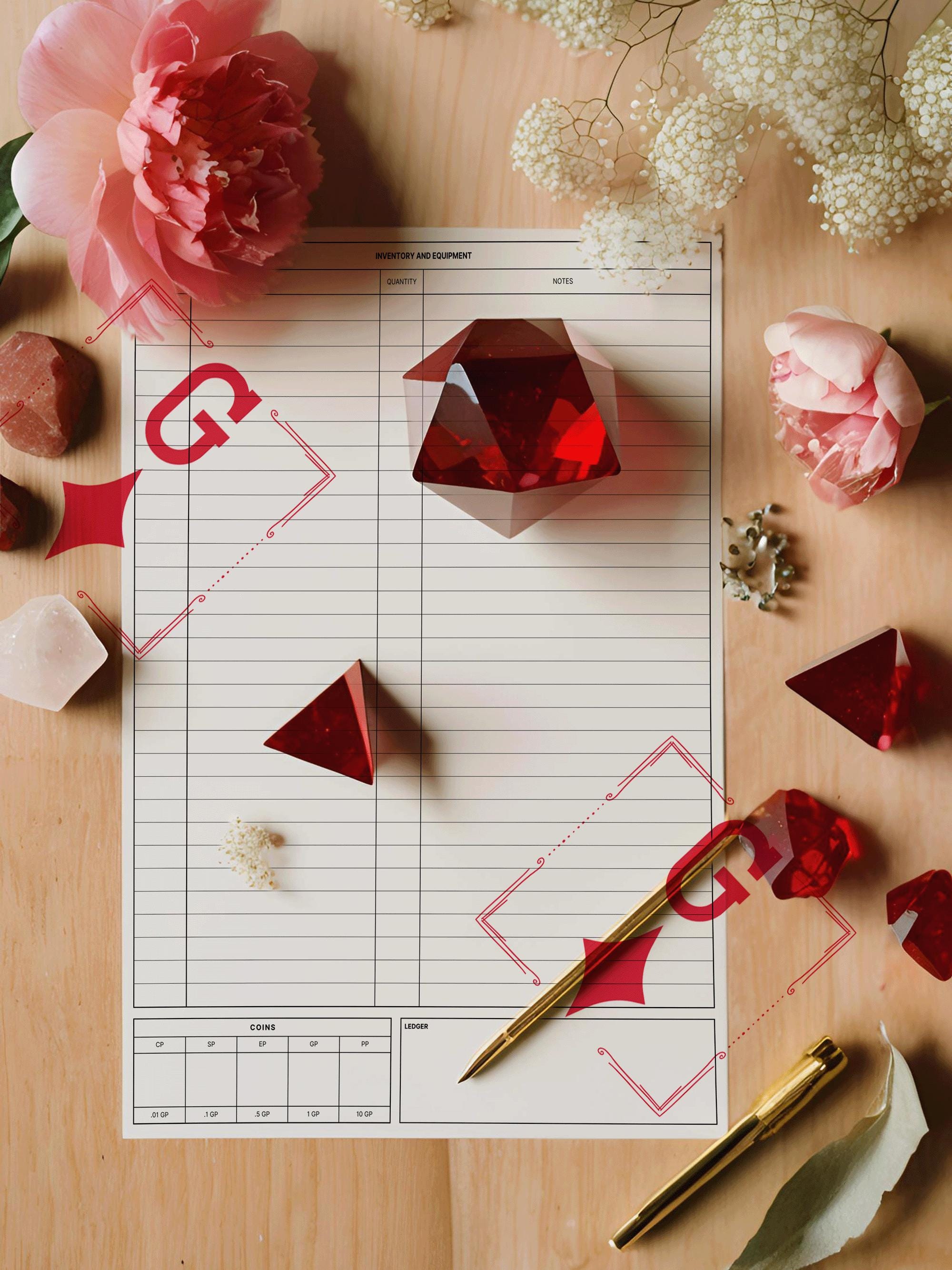 Gemma's TTRPG D&D Character Sheet That Wins Games | 9-page Modern ...