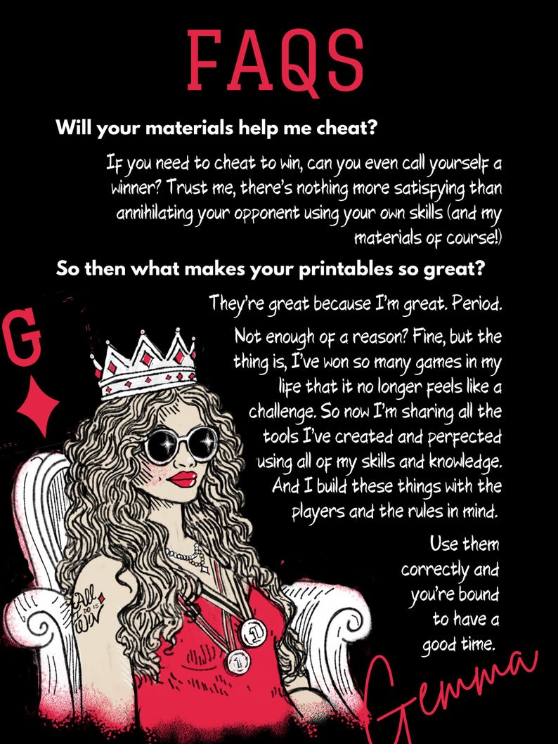 Gemma's TTRPG D&D Character Sheet That Wins Games | 9-page Modern ...