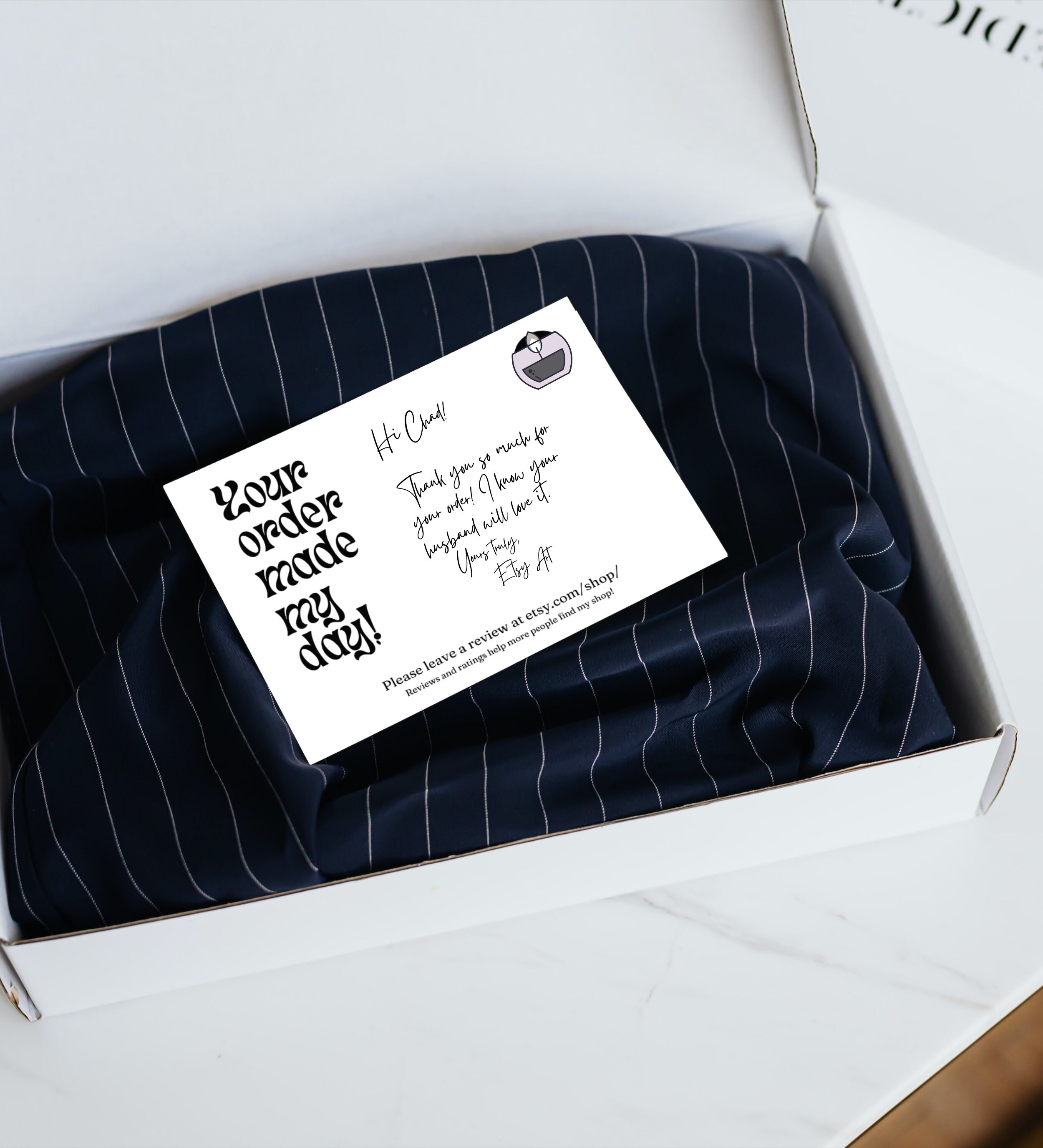 Custom Thank You Notes for Small Business, Canva Template, Thank You ...