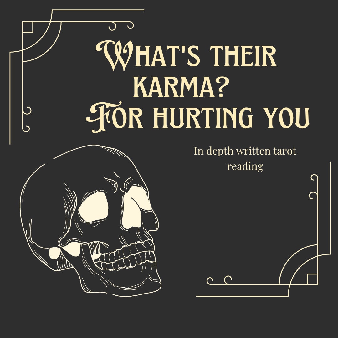 What's Their Karma for Hurting You? Written Psychic Tarot Reading - Etsy