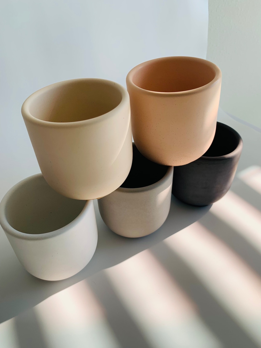 Set of 10 Concrete Candle Jars, Candle Making Jars, Wholesale Jars ...