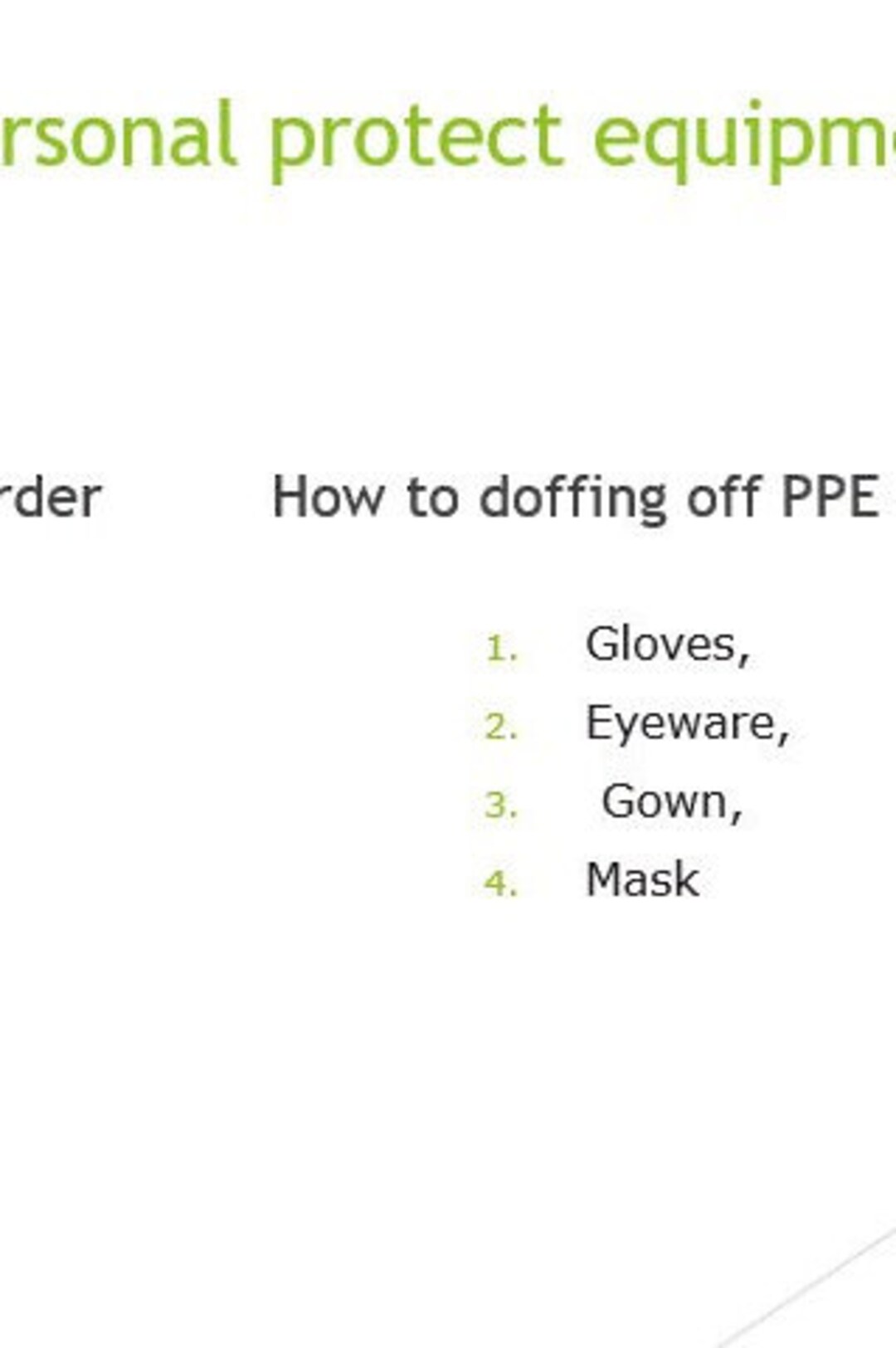 How Donning on and Doffing off PPE.? Levels of Precaution - Etsy