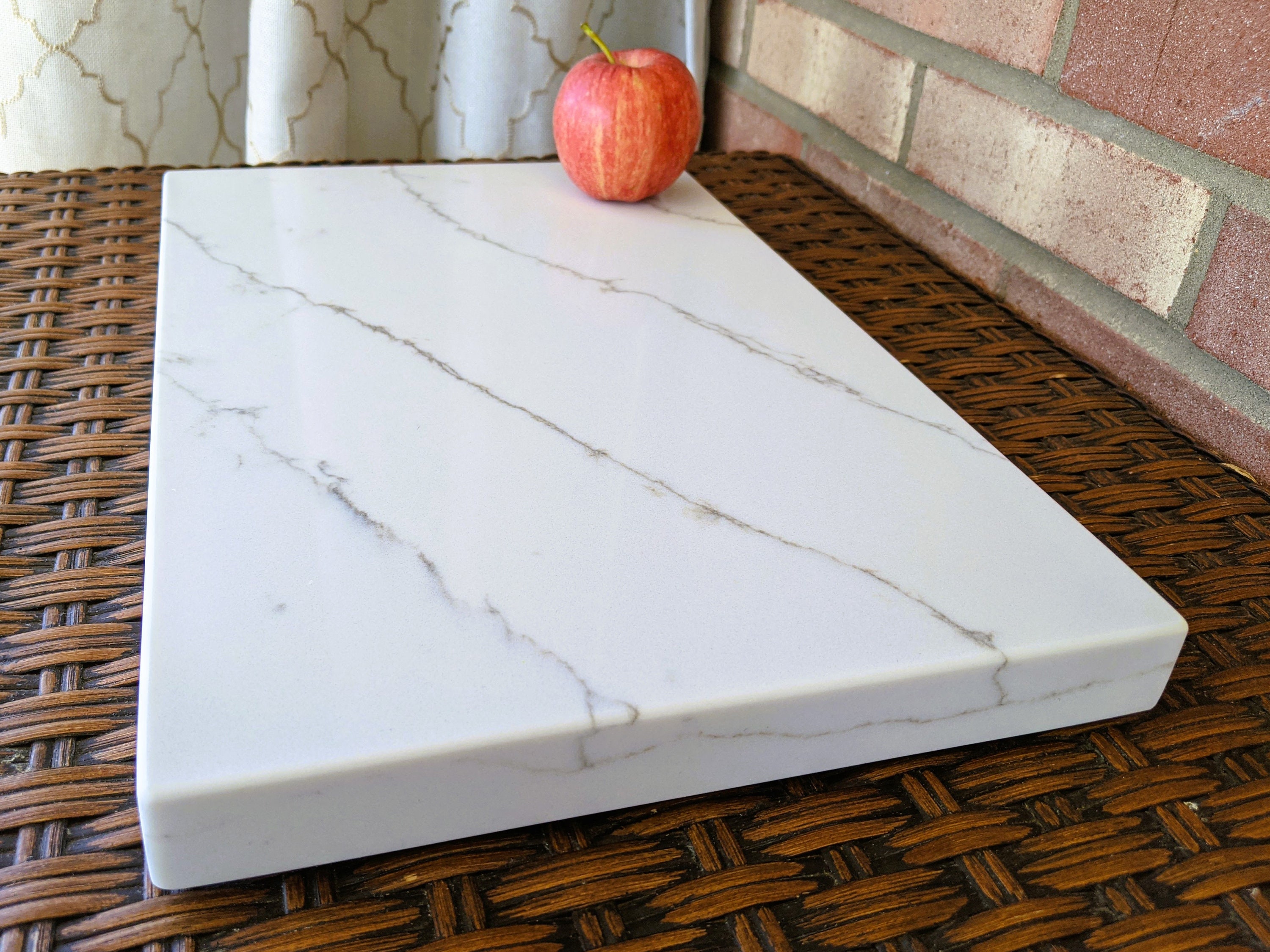 Quartz Cutting Board Dante, Natural Stone, Cheese Board, Serving ...