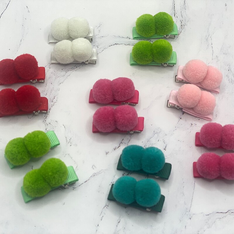 Pom Pom Hair Clip - Etsy