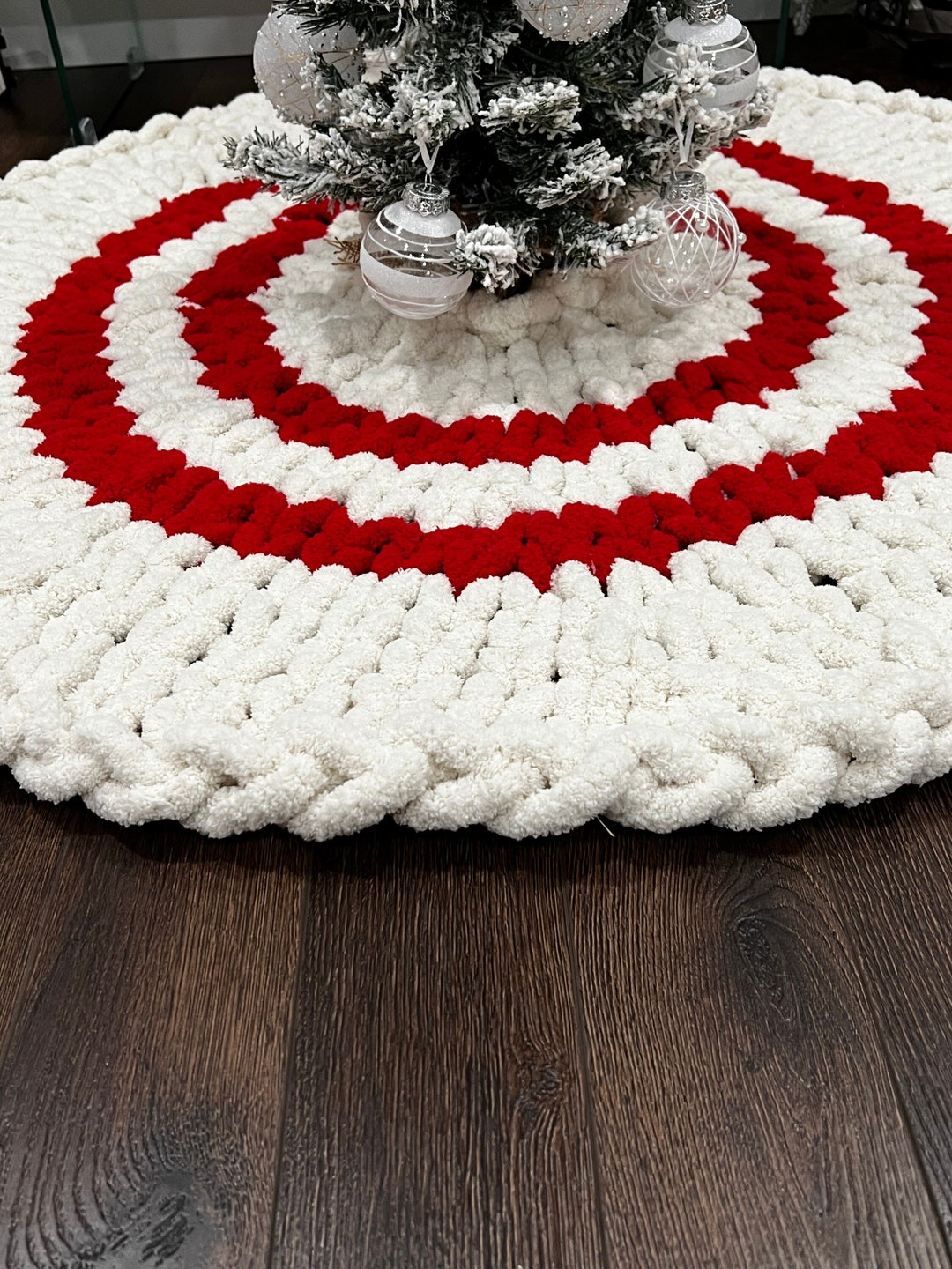 Hand Crochet Christmas Tree Skirt - Etsy