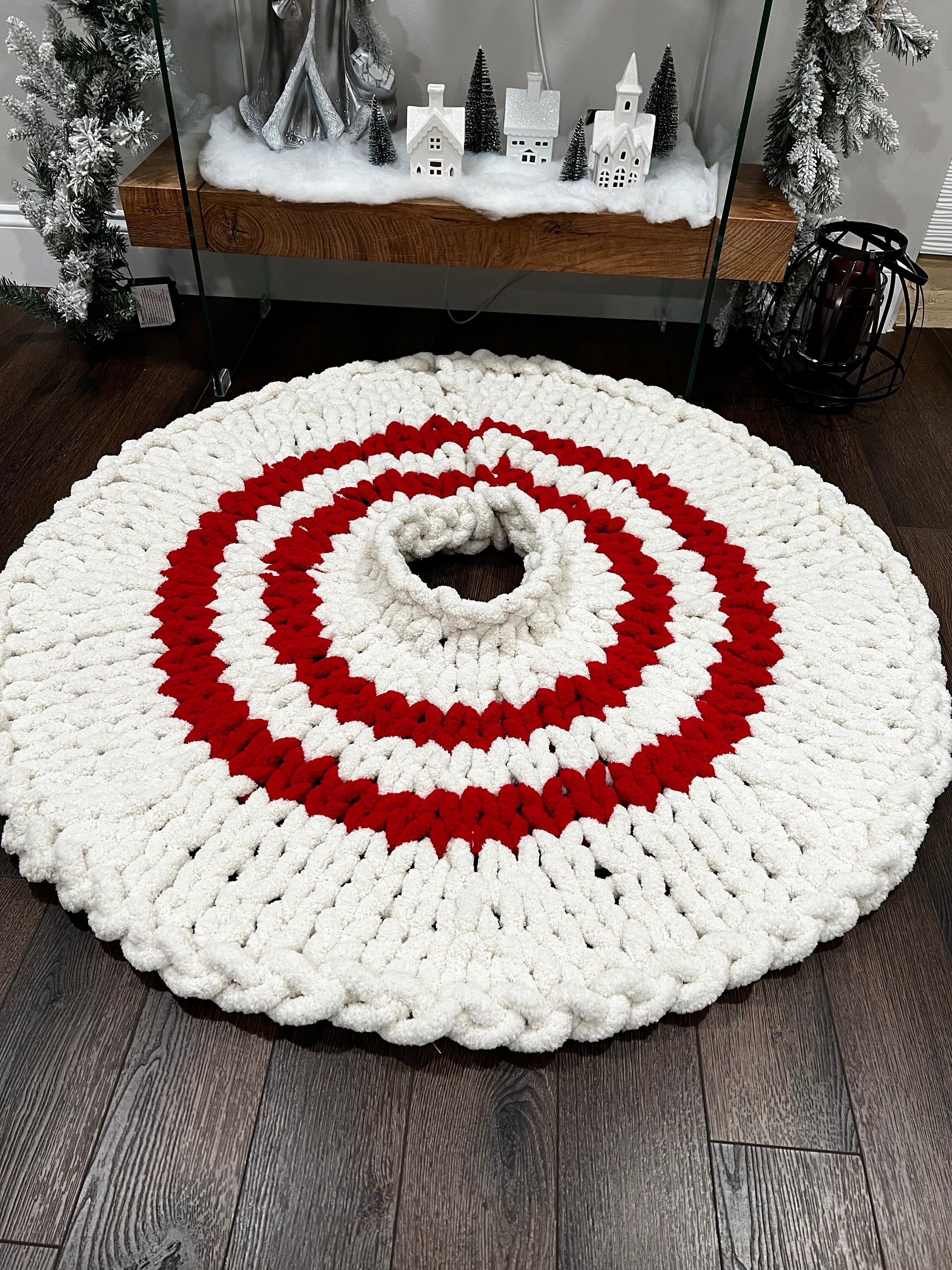 Hand Crochet Christmas Tree Skirt - Etsy