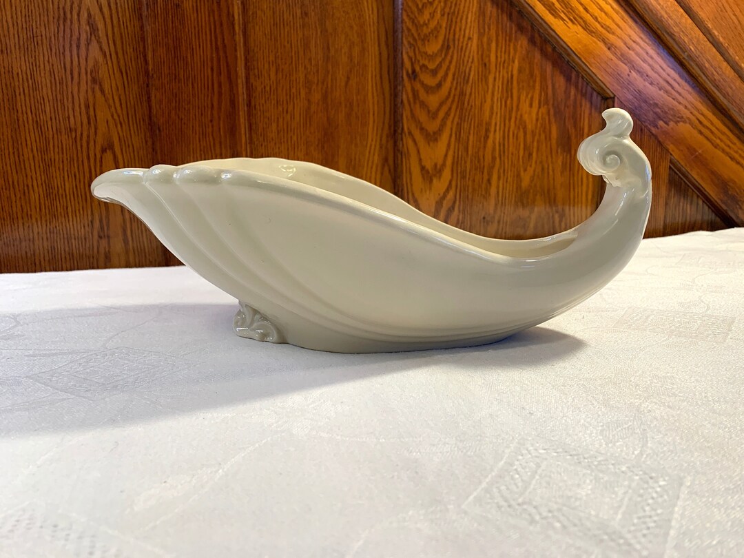 Cornucopia Horn Cream Color Planter Serving Dish Whatever - #1148, Not ...