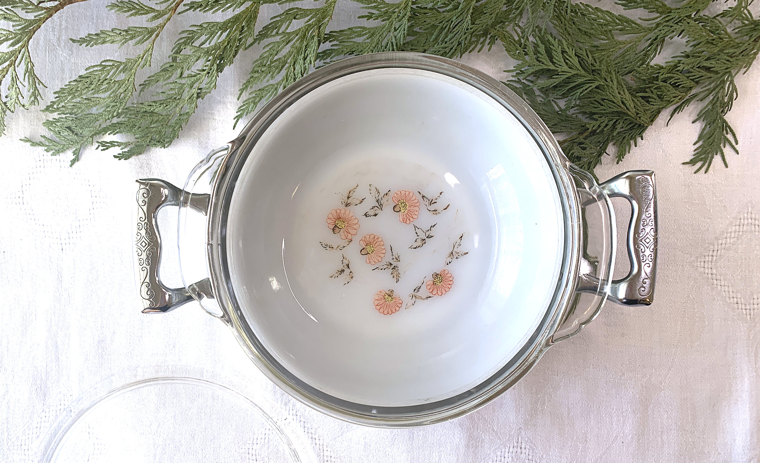 Midcentury Fire King CHAFING Dish With Fluerette Pattern and Royal ...