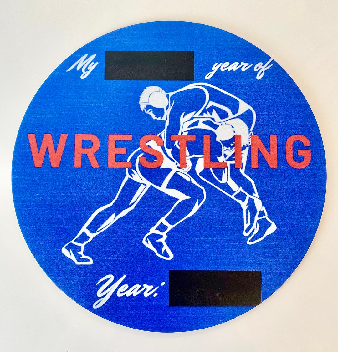 Wrestling Achievement Chalkboard Photo Prop - Etsy