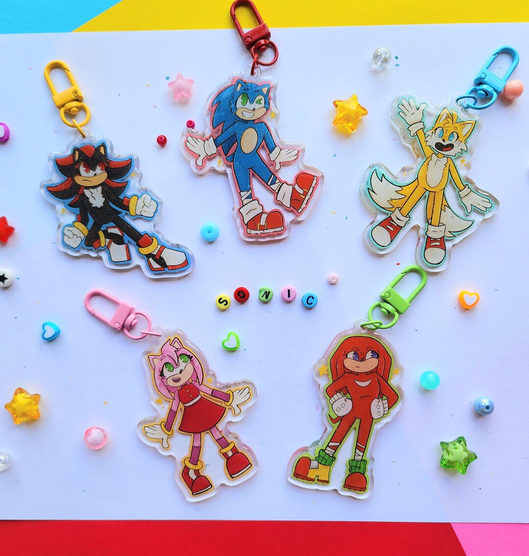 Sonic and Friends Keychains - Etsy