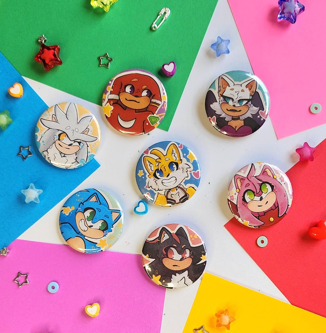 Sonic and Friends Pins - Etsy