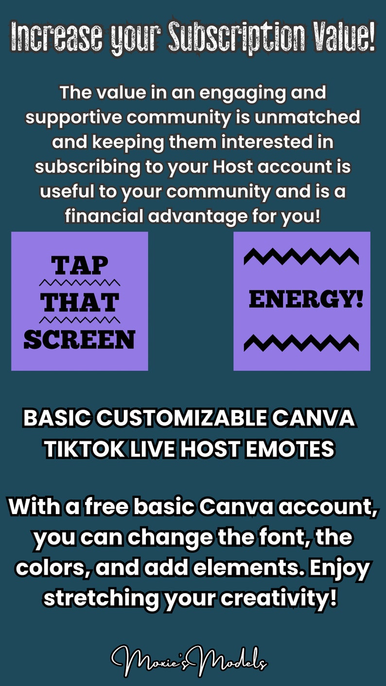 Tiktok Live Subscriber Emote Template basic - Etsy