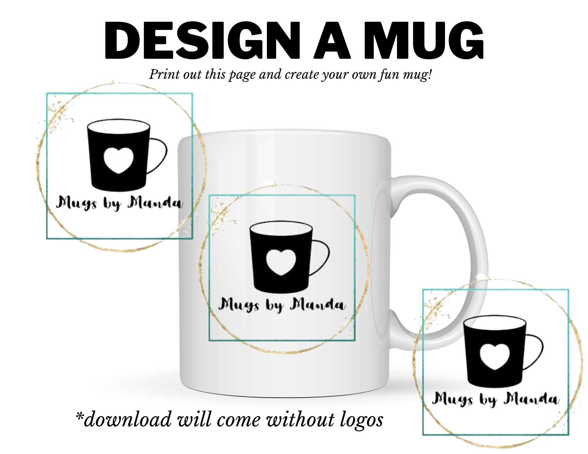 Mug Coloring Page, Coloring Page for Kids, Coloring, Mug Coloring - Etsy