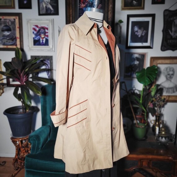 Vintage 70s VIRGO MODEL MELBOURNE Tan Women's Coat - … - Gem