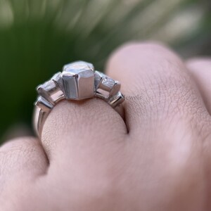 Art Deco 1.74CT Dutch Marquise Cut Colorless Moissanite Ring Trillian ...