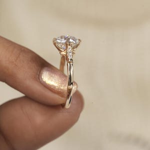 Vintage 2CT Old Mine Cut Diamond Ring 14K Solid Gold Old Mine Round Cut ...
