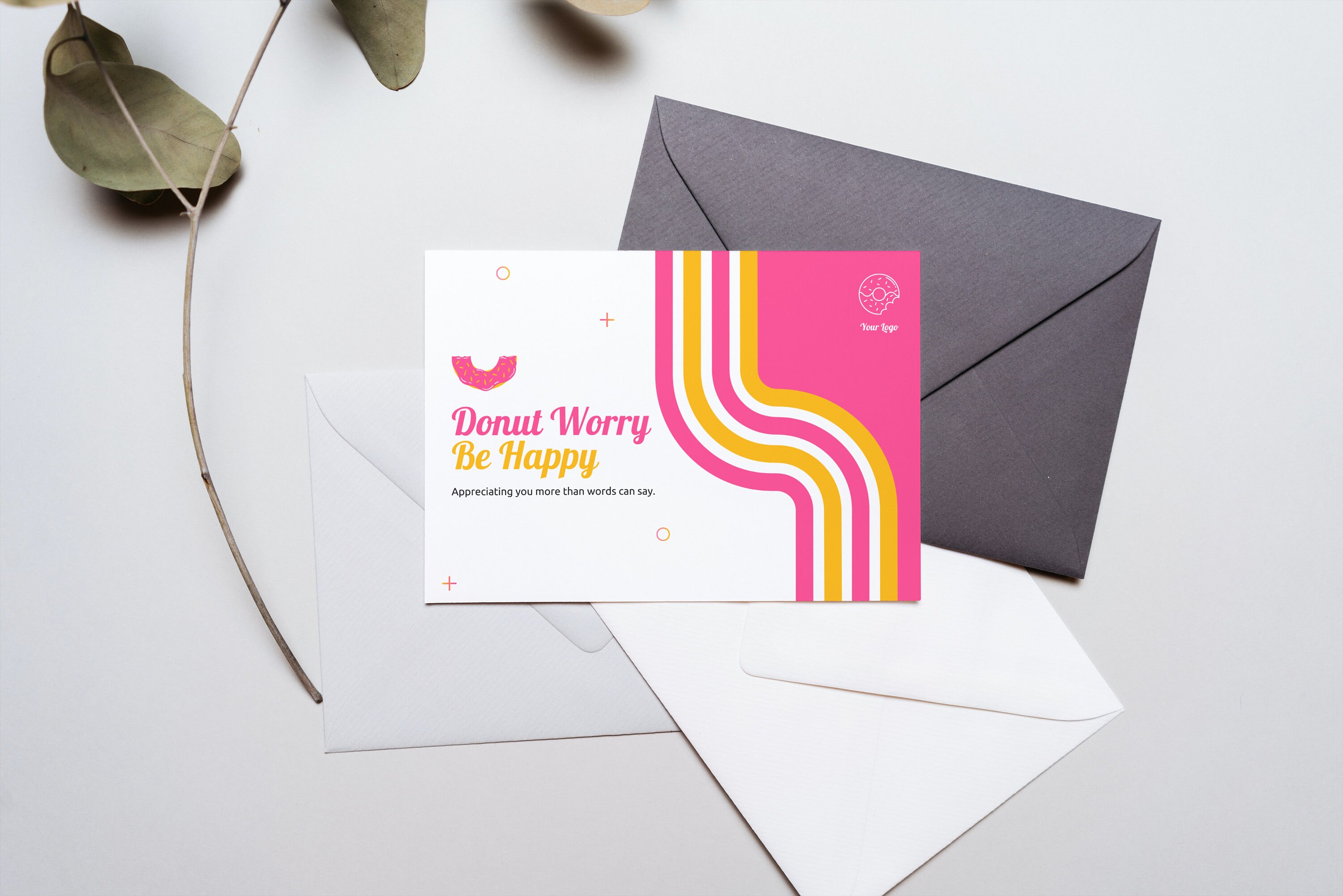 Fun Thank You Card Template Business Card Playful Thank You - Etsy