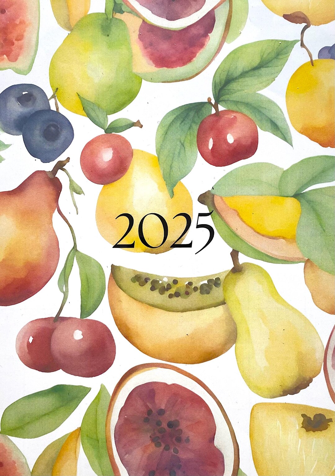 2025 Seasonal Fruits Calendar Digital Print - Etsy