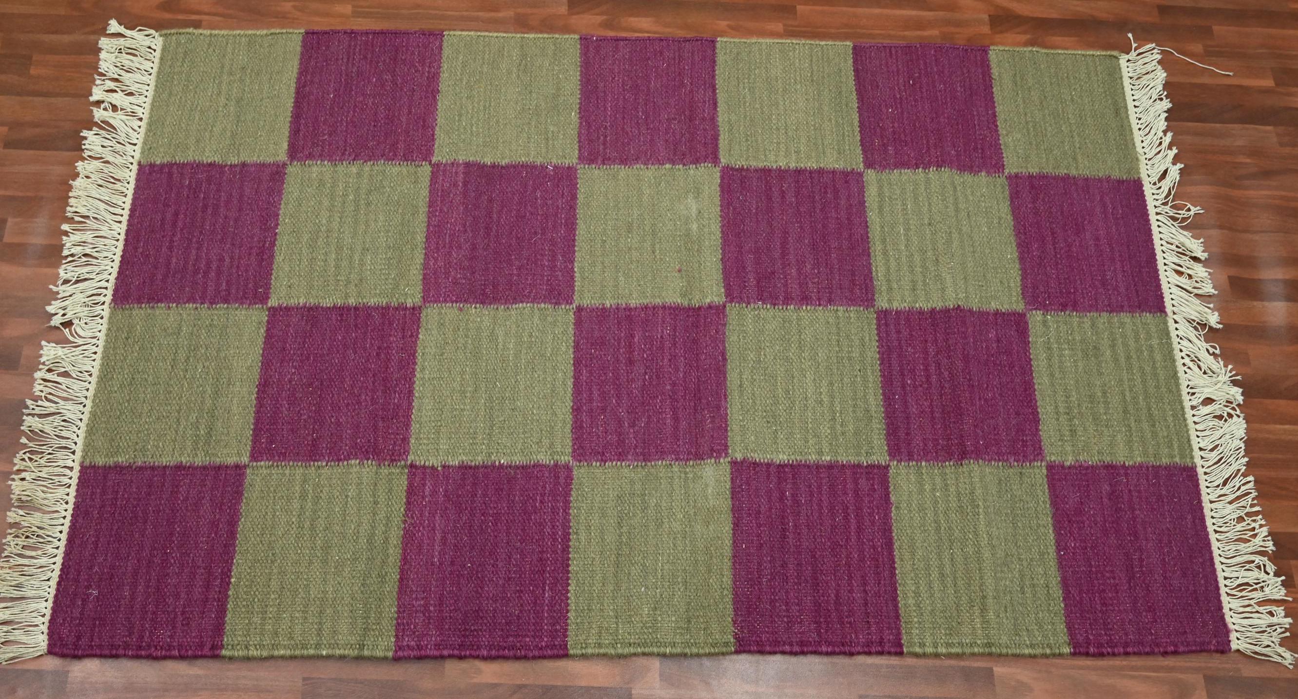Swedish Marianne Richter-inspired Kilim Rug in Purple and Gray It ...