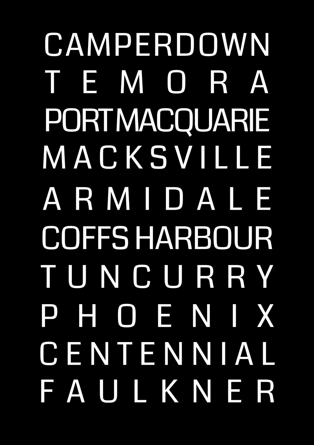 Custom Street Names Print Poster, A Great Gift, Personalized Print ...