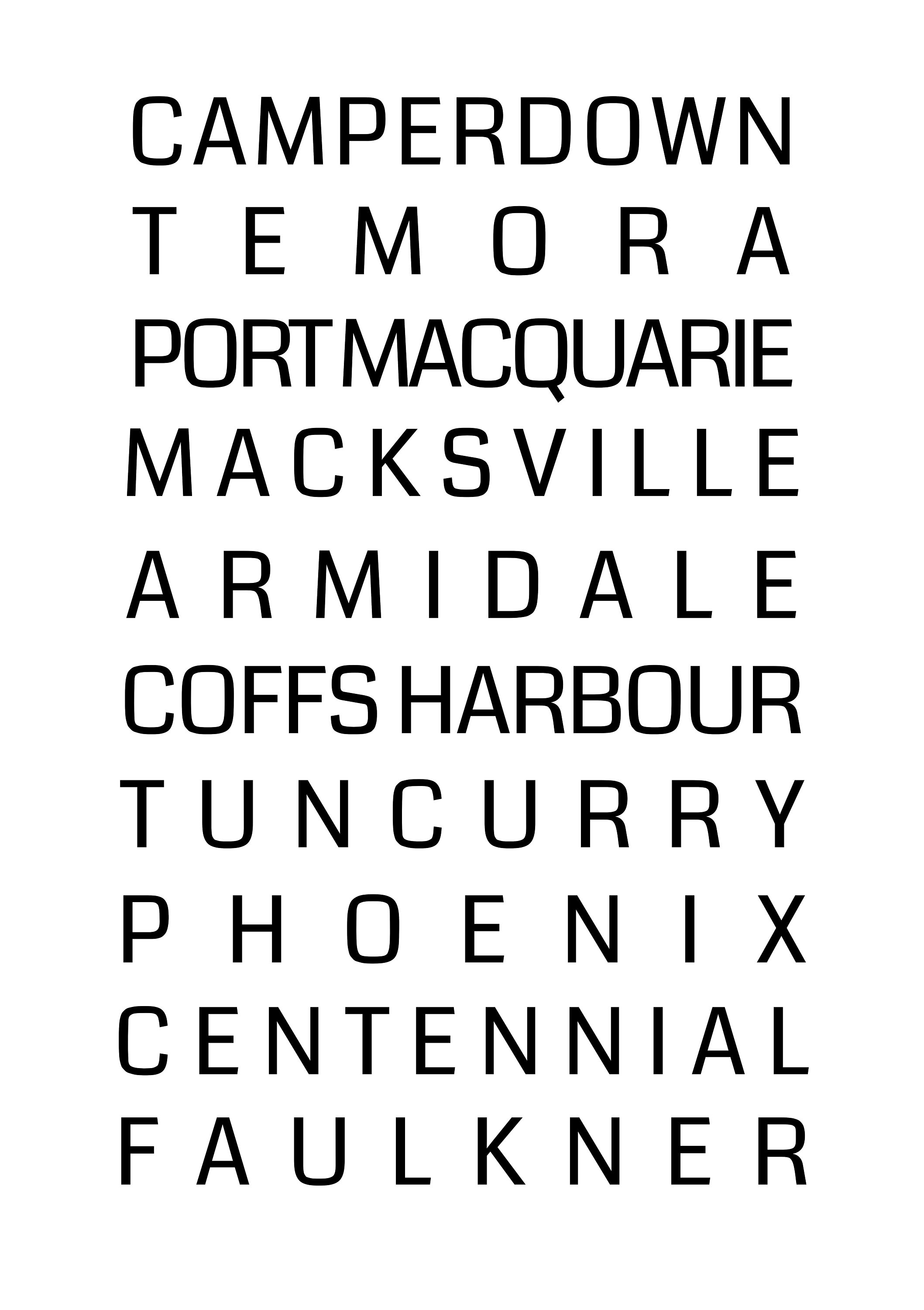 Custom Street Names Print Poster, A Great Gift, Personalized Print ...