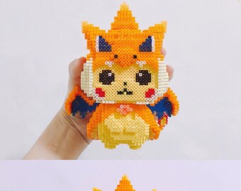 Chipmunk and Acorn 3D Perler Bead Pattern Tutorial - Etsy