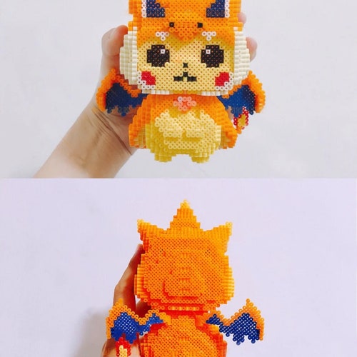 Instant Download 3d Perler Beads Pattern To Build This Cute Etsy