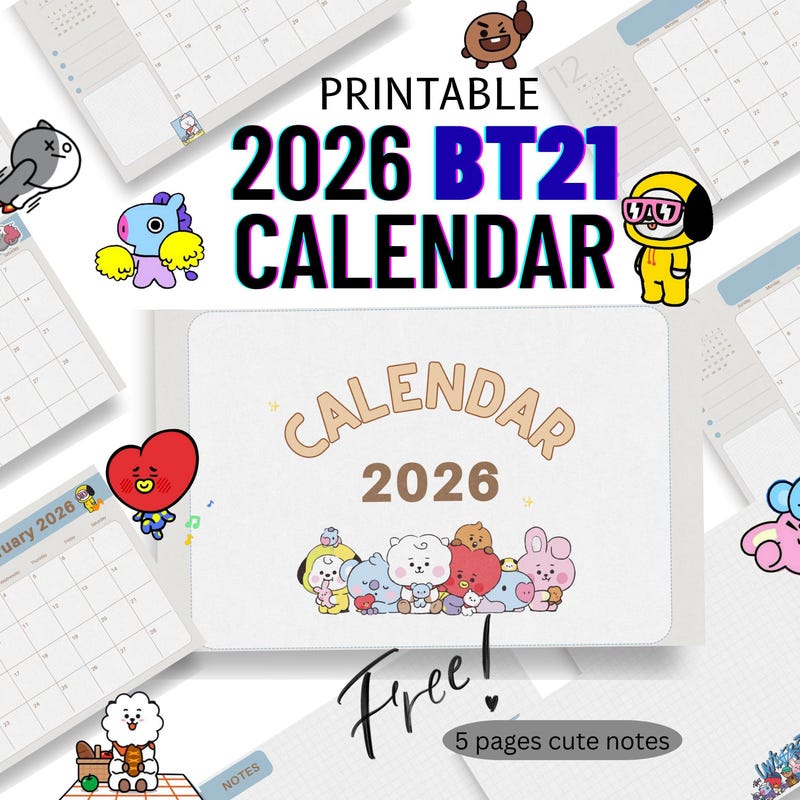 2026 Bts Calendar - Etsy