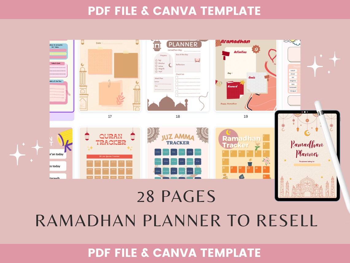 2023 Lailatul Qadr Ramadan Planner Digital Template Ramadan - Etsy